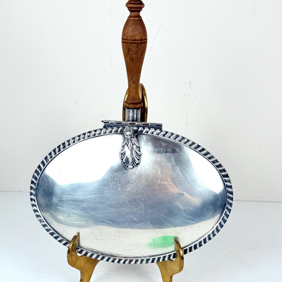 Vintage Silver Plate Crumb Catcher: Lion Design Silent Butler - Etsy