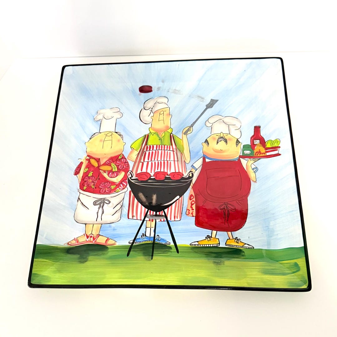 Large Masters of Grill BBQ Chefs Tray Tracy Flickinger Certified ...