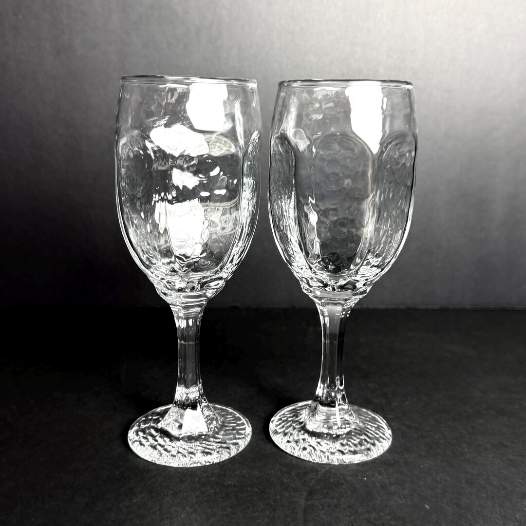 Vintage Chivalry Clear by LIBBEY GLASS COMPANY Red Wine Glasses Set of ...