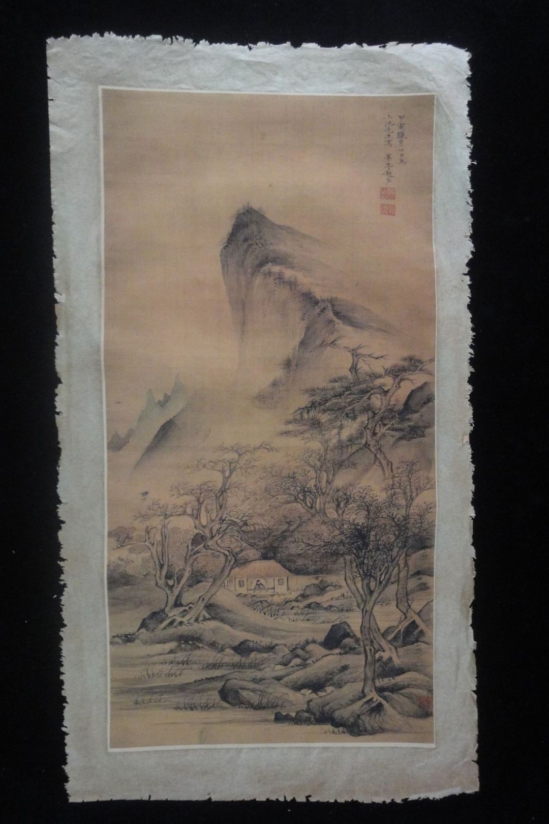 Rare Large Old Chinese Paper Painting Landscape zhaozuo Marks - Etsy