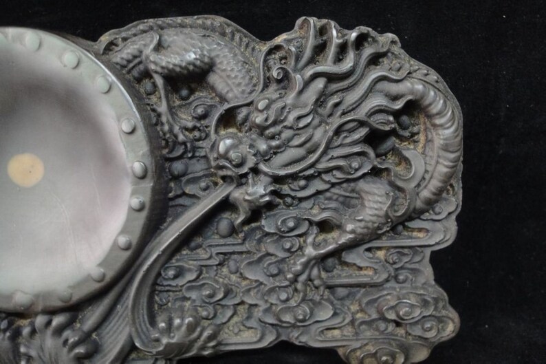 Old Chinese Inkstone Hand Carving Dragon Ink Stone Ink Slab - Etsy