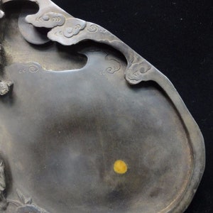 Old Chinese Heavy Ink Stone Hand Carving Figures Inkstone With Ink ...