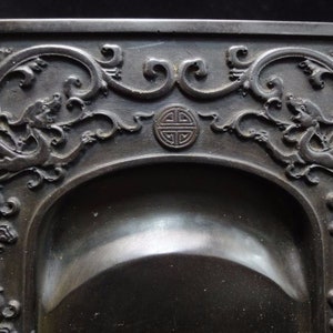 Old Chinese Hand Carving Foliages Rectangle Ink Stone With Ink Stick ...