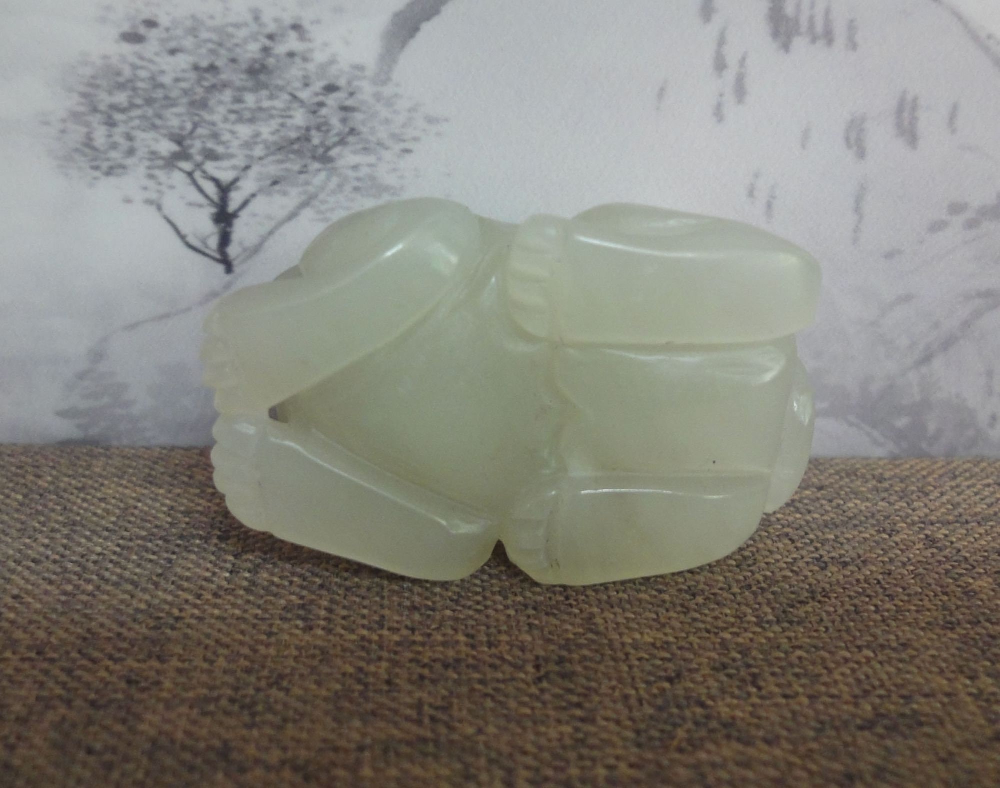 Fine Old Chinese Hand Carving Pixiu Statue Natural Nephrite Jade ...