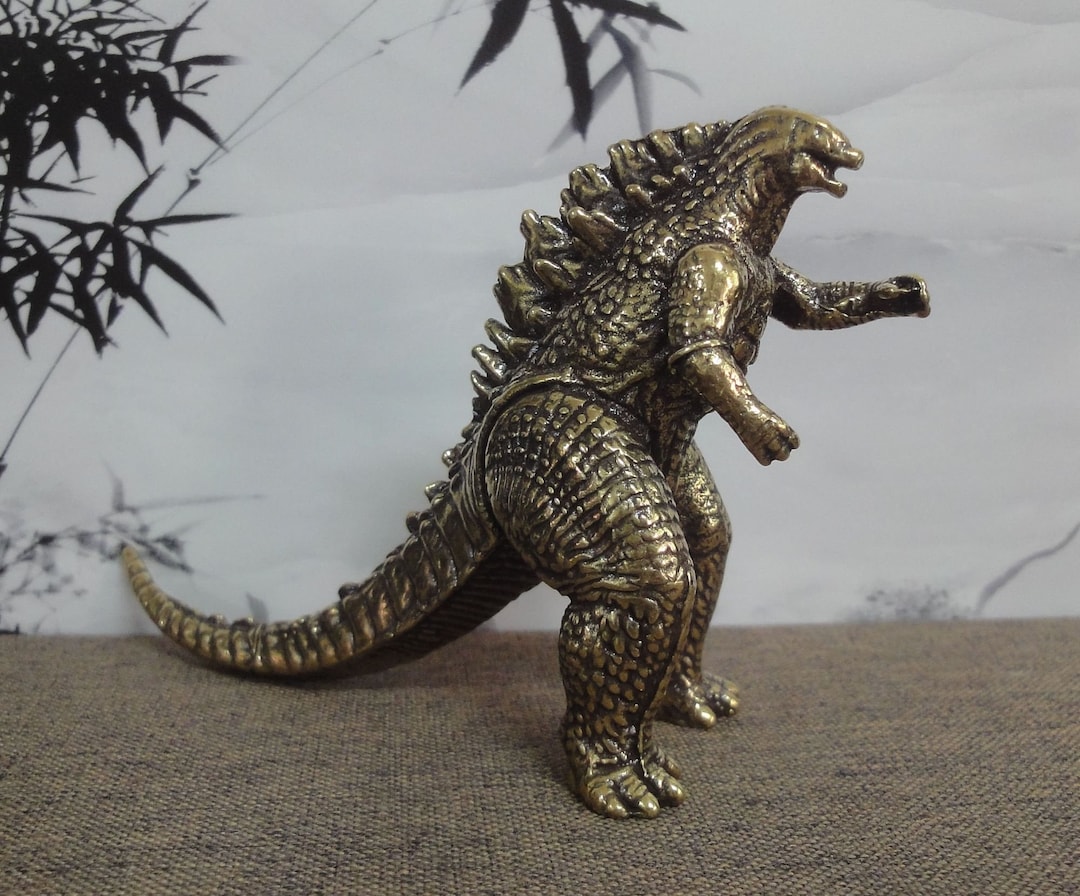 Vintage Solid Brass Godzilla Beast Sculpture Figurine Statue for Home ...