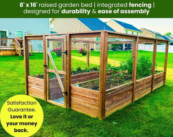 DIY Raised Garden Bed Plans, DIY Garden Bed, Raised Garden Bed Cover ...