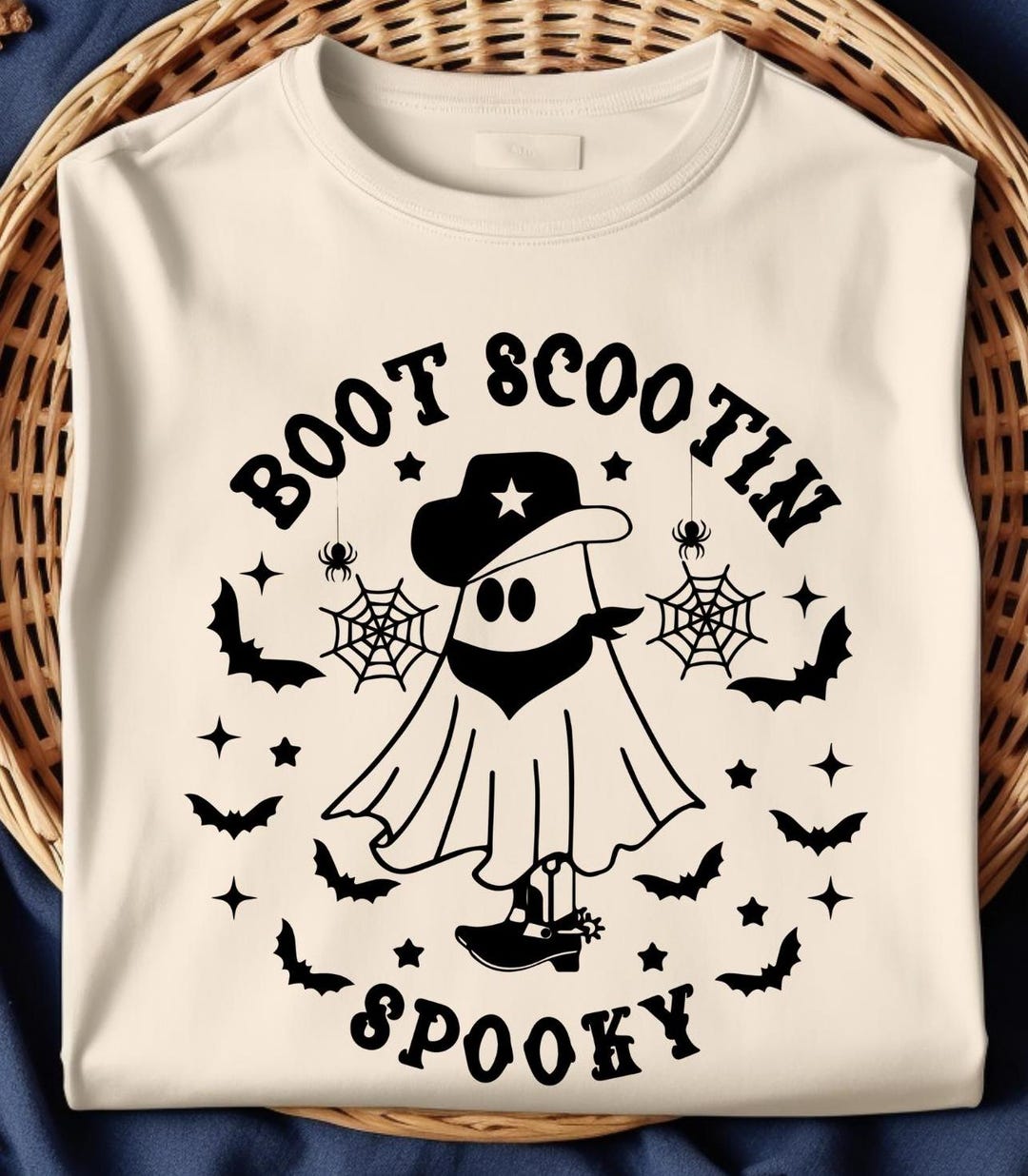 Boot Scoot Spooky Svg, Western Ghost Svg,retro Halloween Design, Cowboy ...
