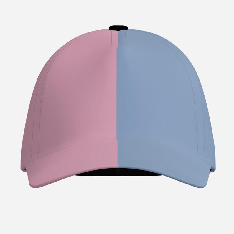 Gender Reveal Hat | Half Pink Half Blue Cap | Boy or Girl Party Gift ...