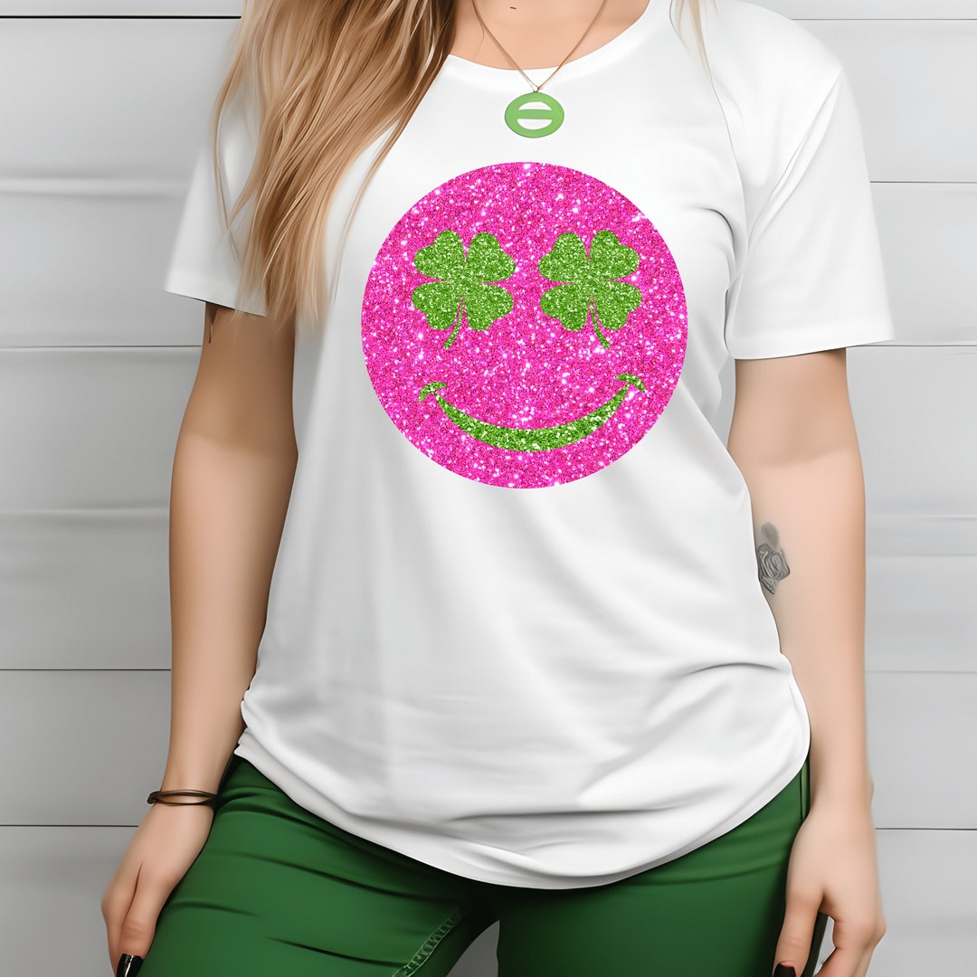 Lucky Charm Smiley Face Shirt Smiley Face Png St. Patrick’s Day Shirt ...