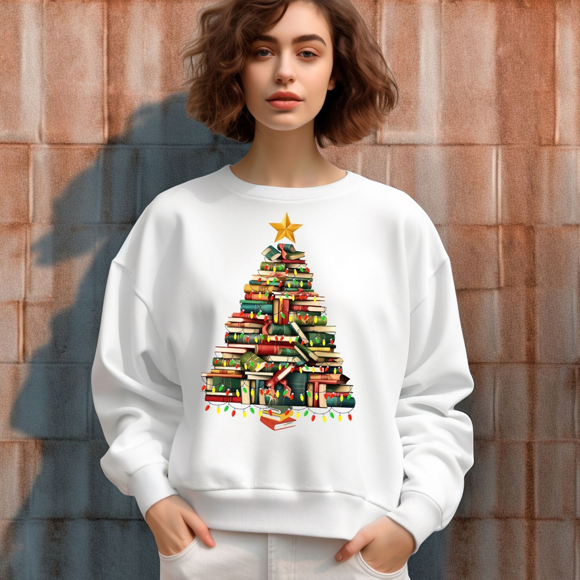 Christmas Book Tree Png, Bookworm Christmas Png, All Booked for ...