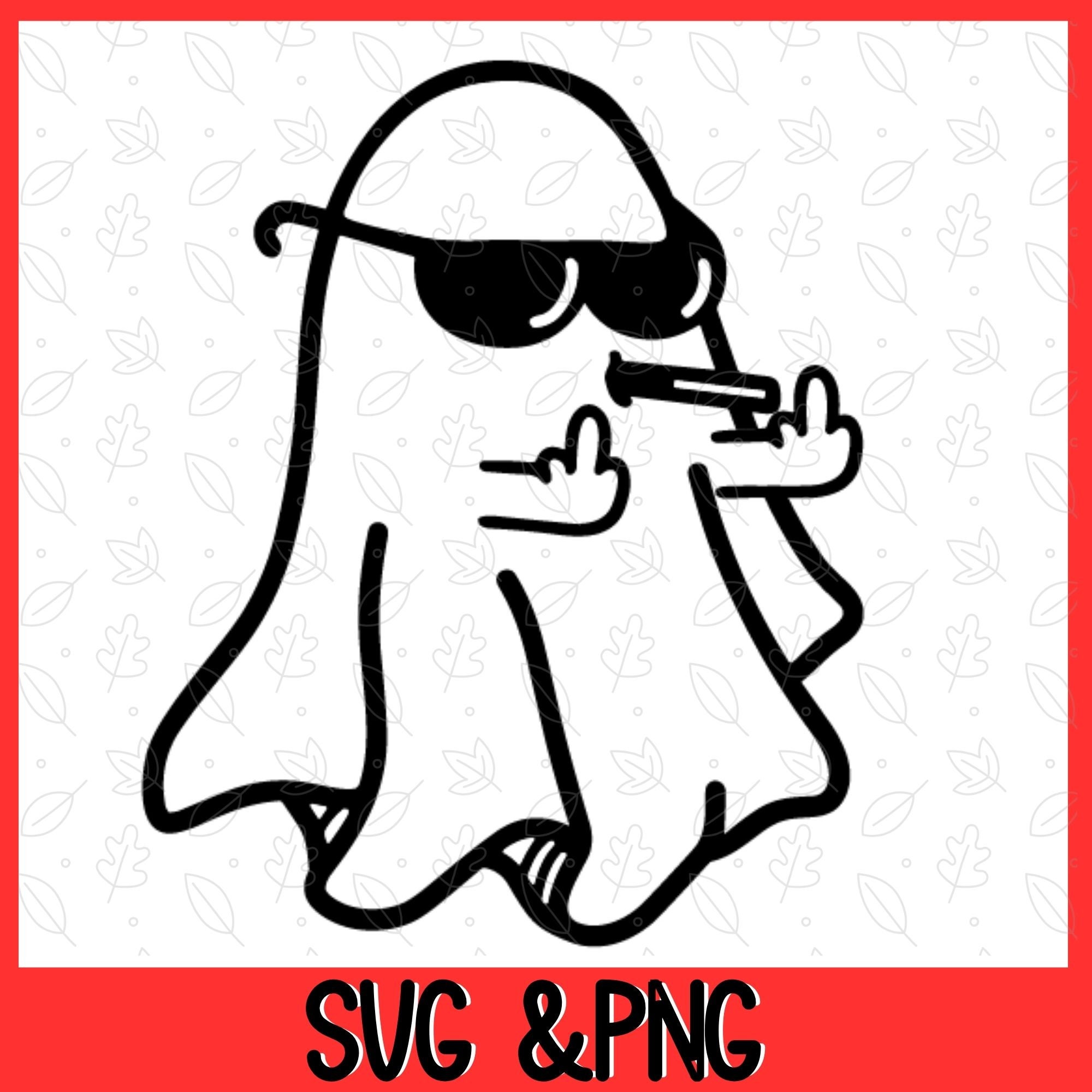 Ghost Middle Finger Svg , Ghost Middle Finger PNG, Halloween Svg, Cute ...