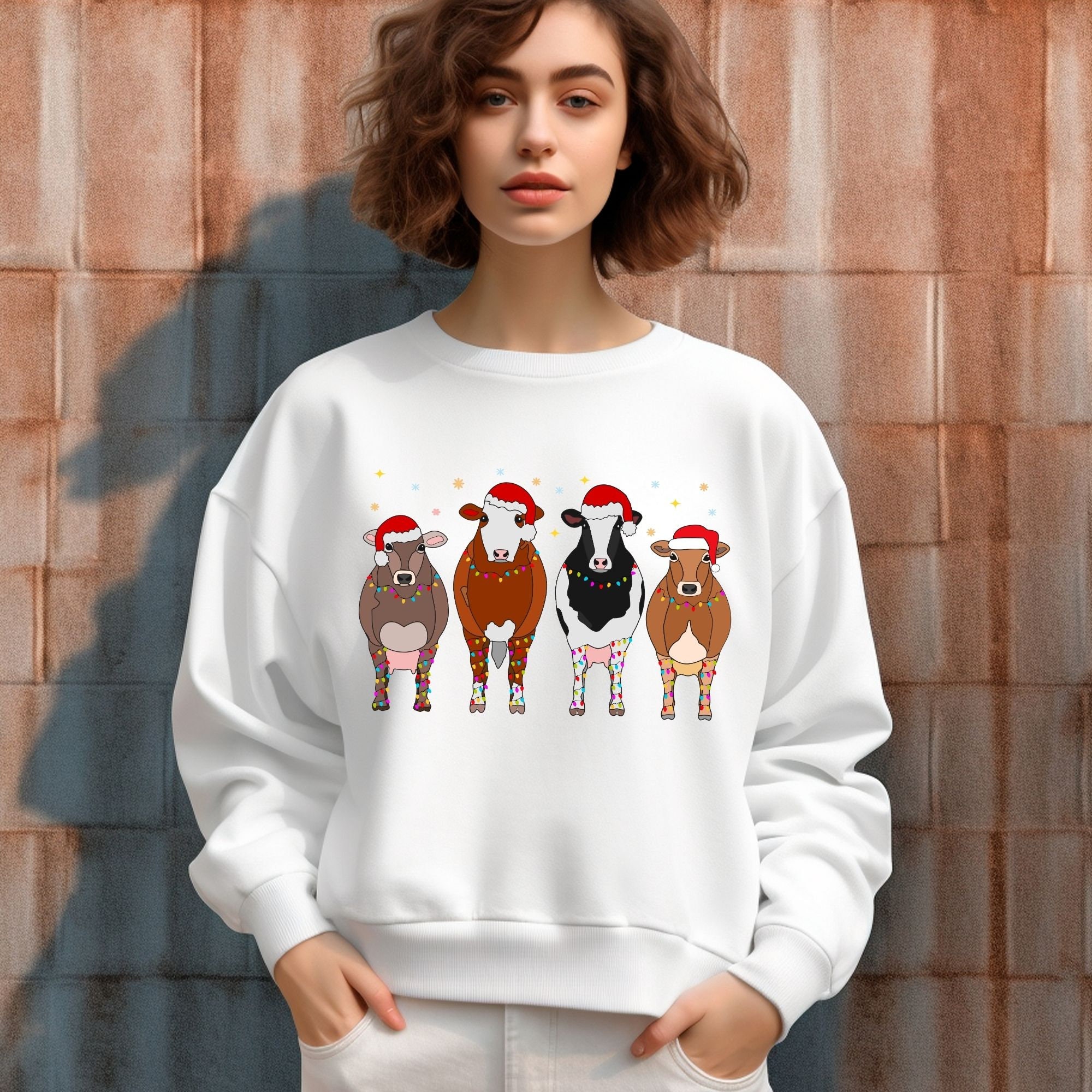 Christmas Cow Svg , Holstein Cow Svg , Christmas Svg, Cow Lover Svg ...