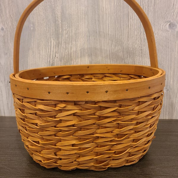 Basket With Handle - Etsy
