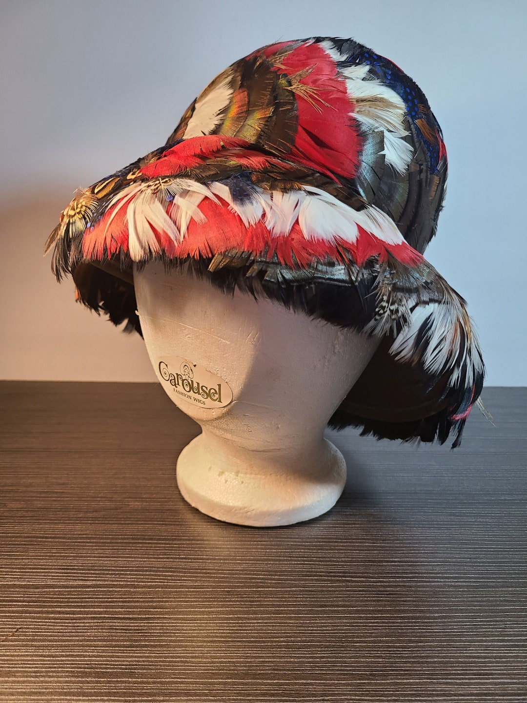 Michele Bucket Feather Hat Probably From the 60's. - Etsy