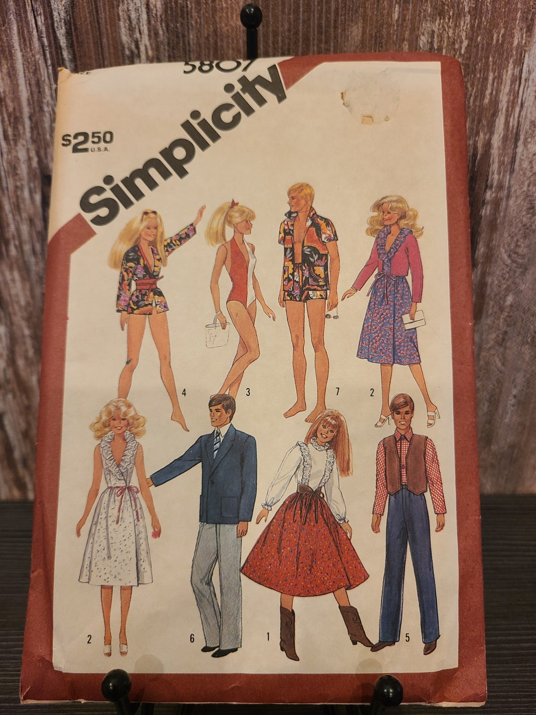Original Vintage Barbie Pattern. Simplicity 5807. 1982 - Etsy