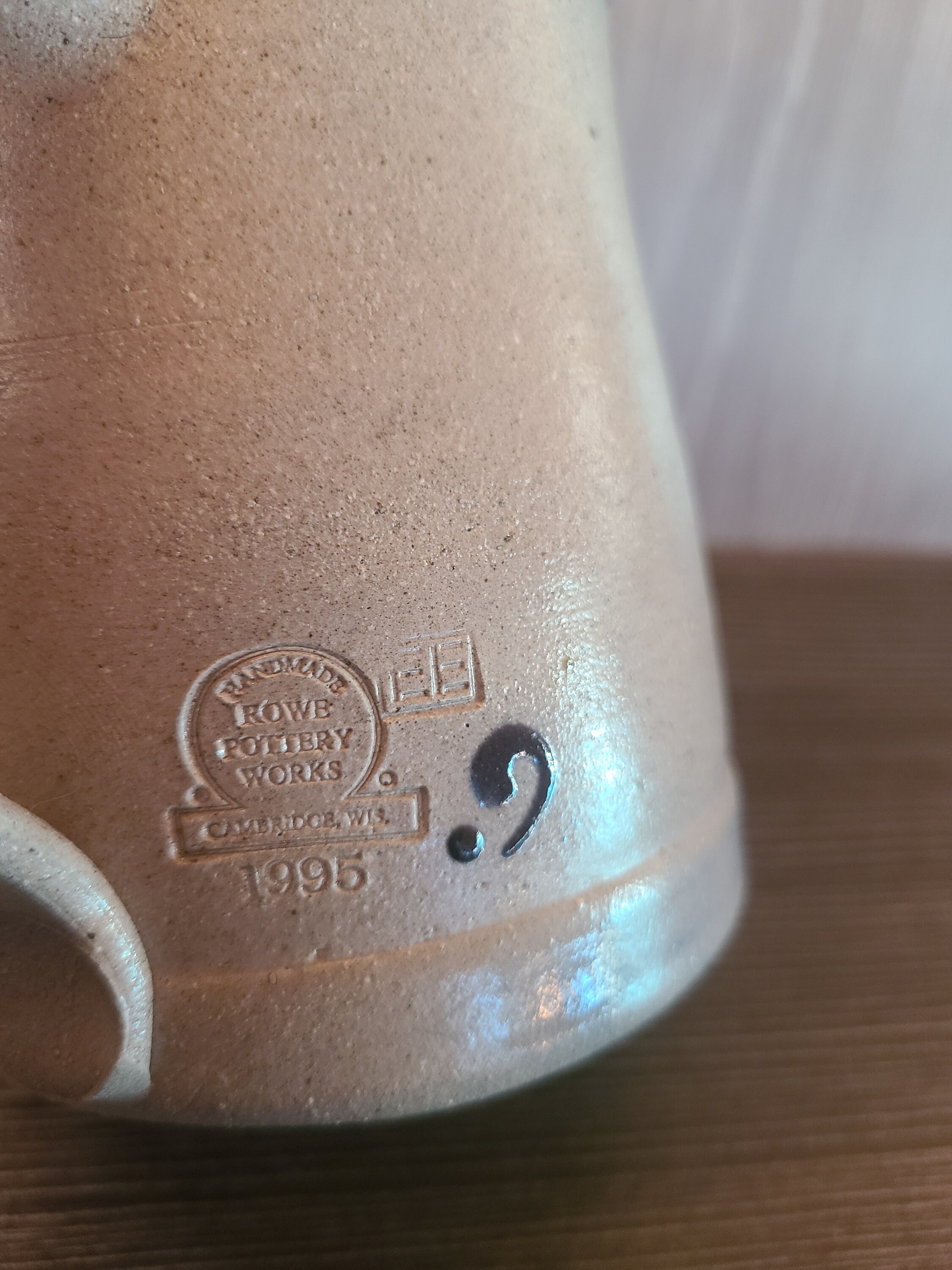 Christmas Pottery Mug With Pine Tree Design. 1995 Rowe Pottery - Etsy