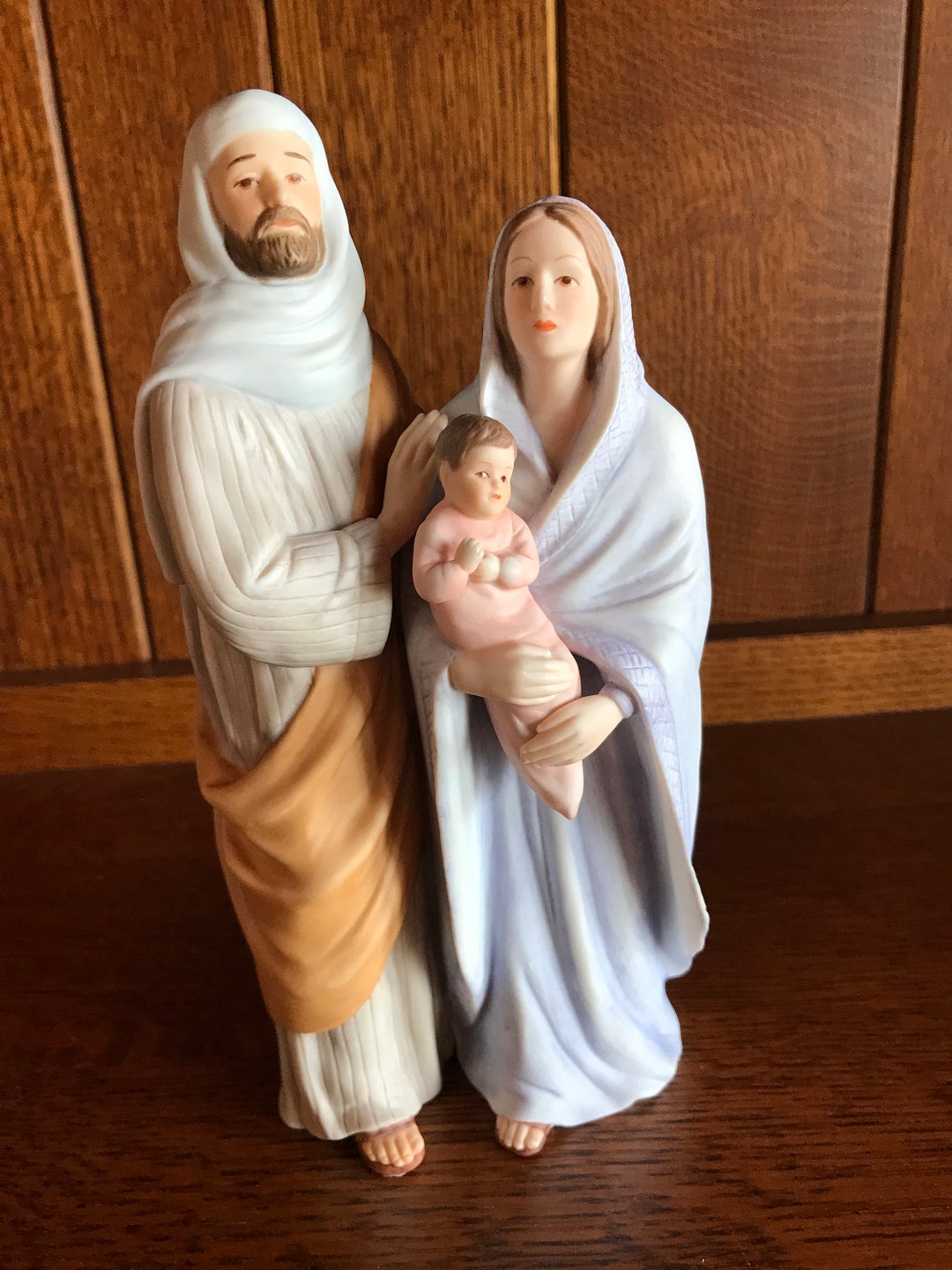 The Holy Family by Homco. Fine Bisque Porcelain. - Etsy