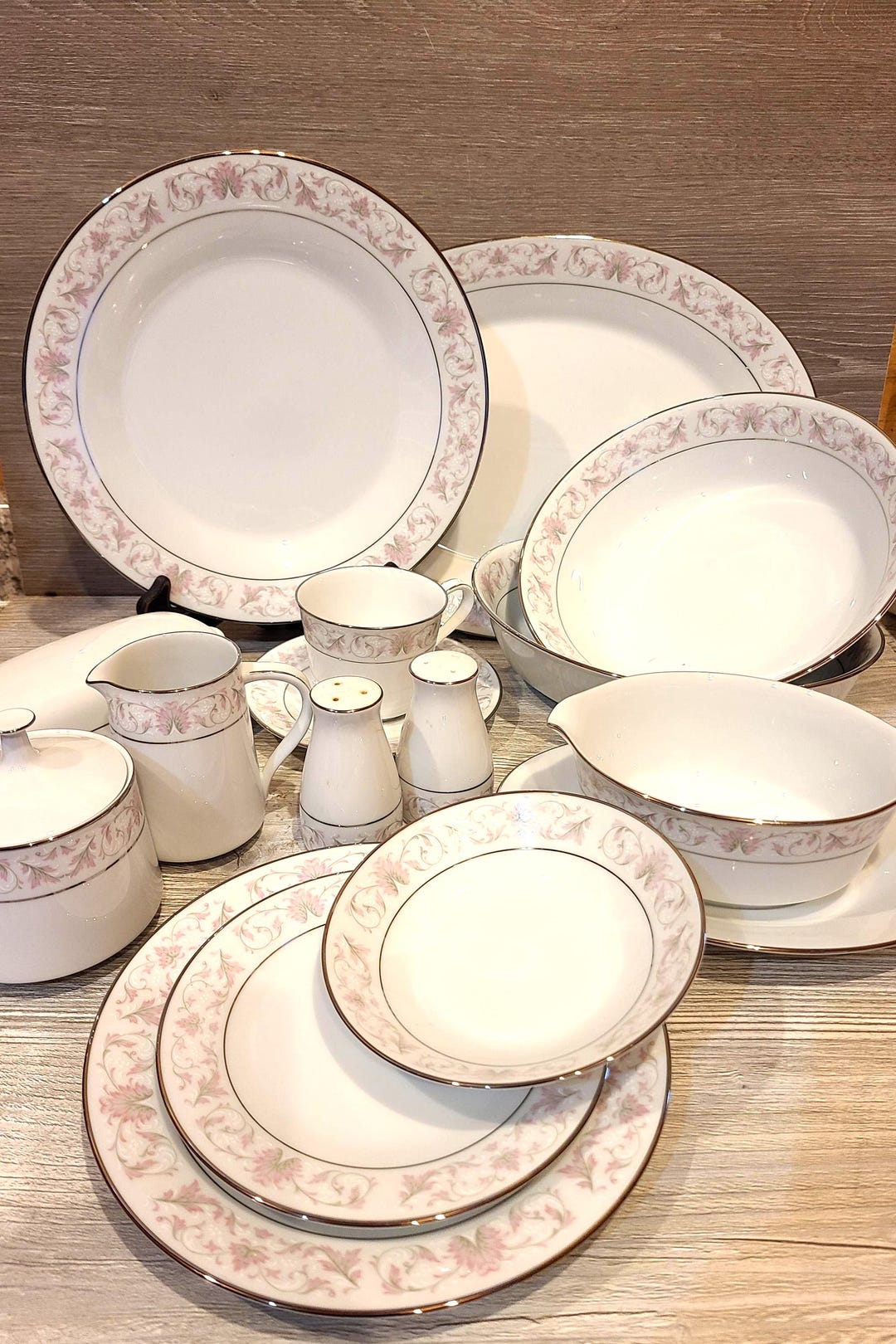 Large Set of Noritake Harwyn 6904 Dinner Set. Plates, Bowls, Extras - Etsy