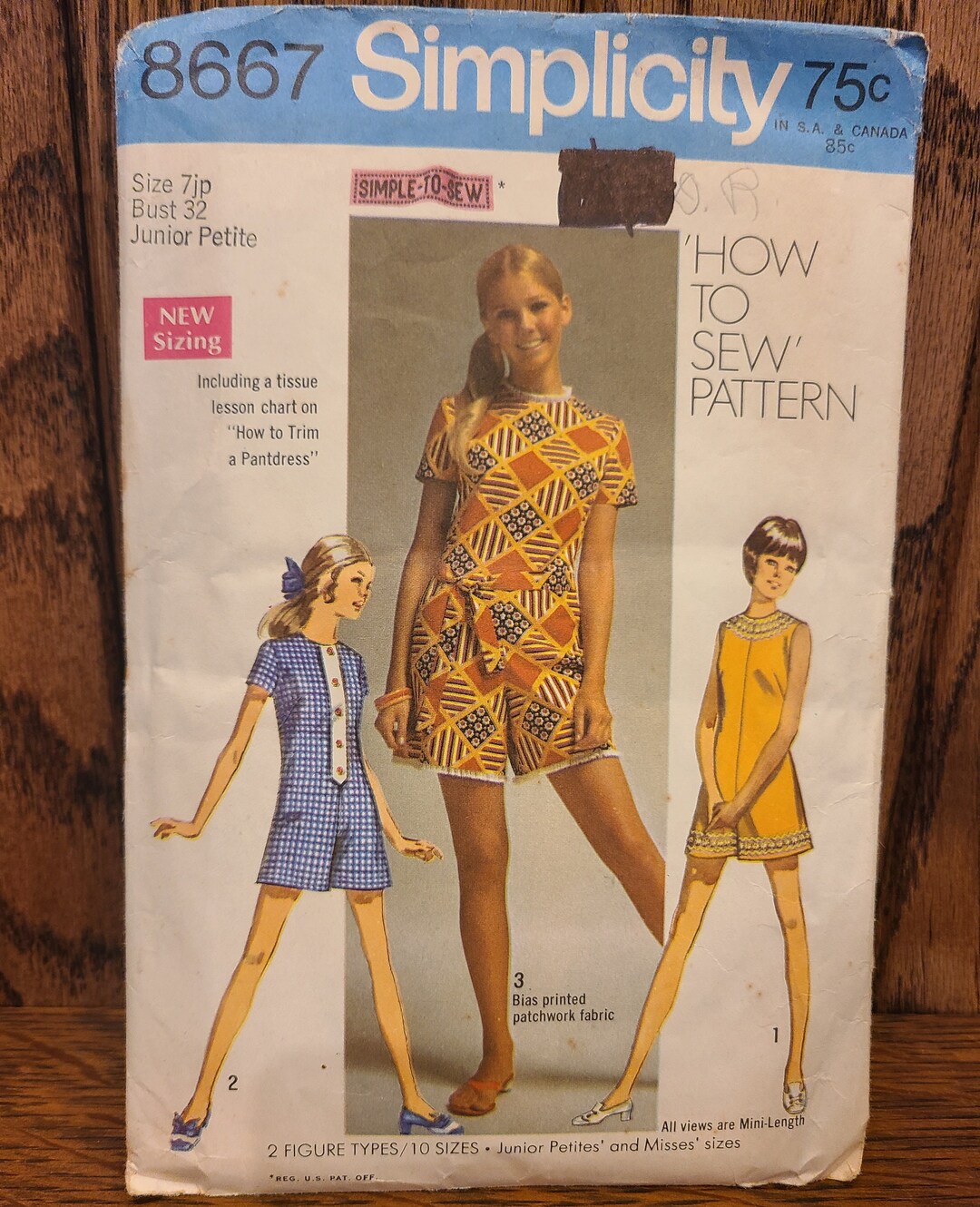 Simplicity 8667, Junior Petite Sewing Pattern, Romper, Jumpsuit - Etsy