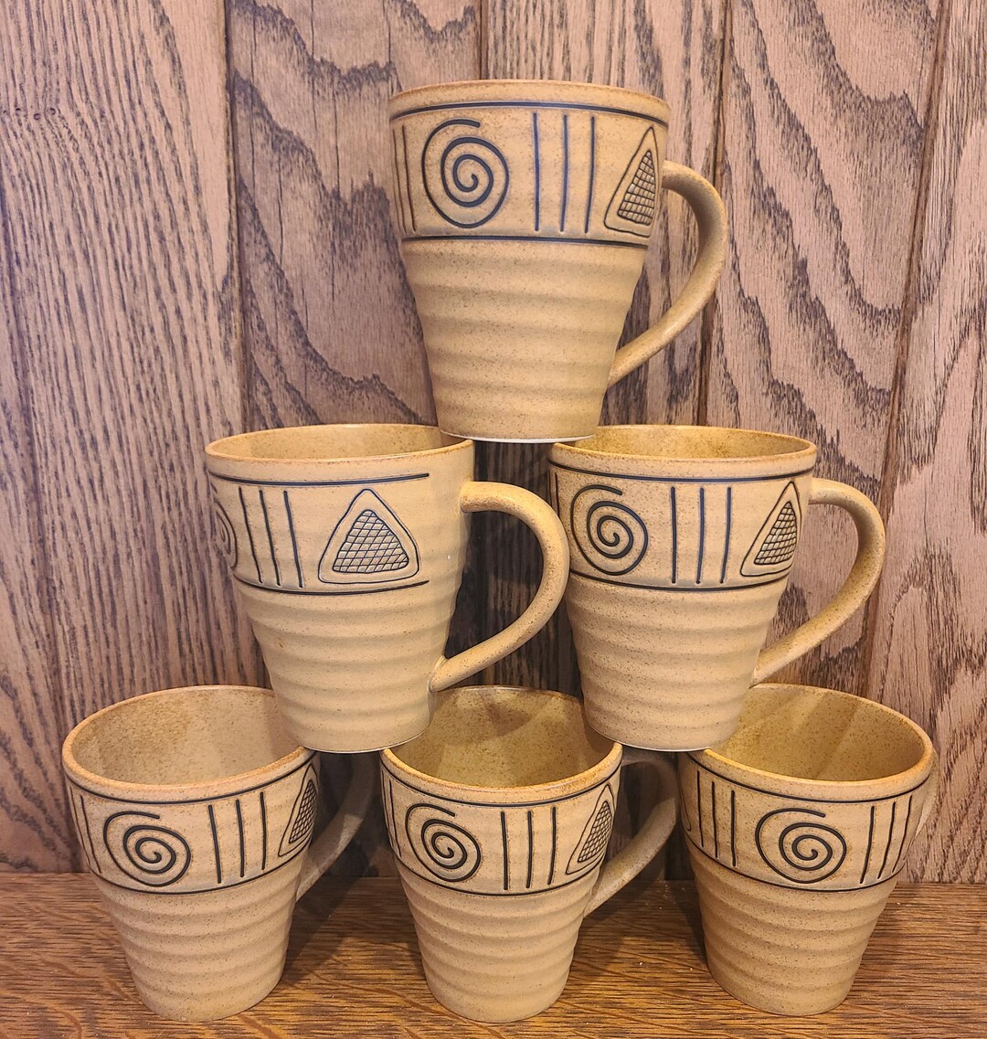 Native by Noble Excellence Coffee Mugs. Etched Indian Petroglyphs. - Etsy