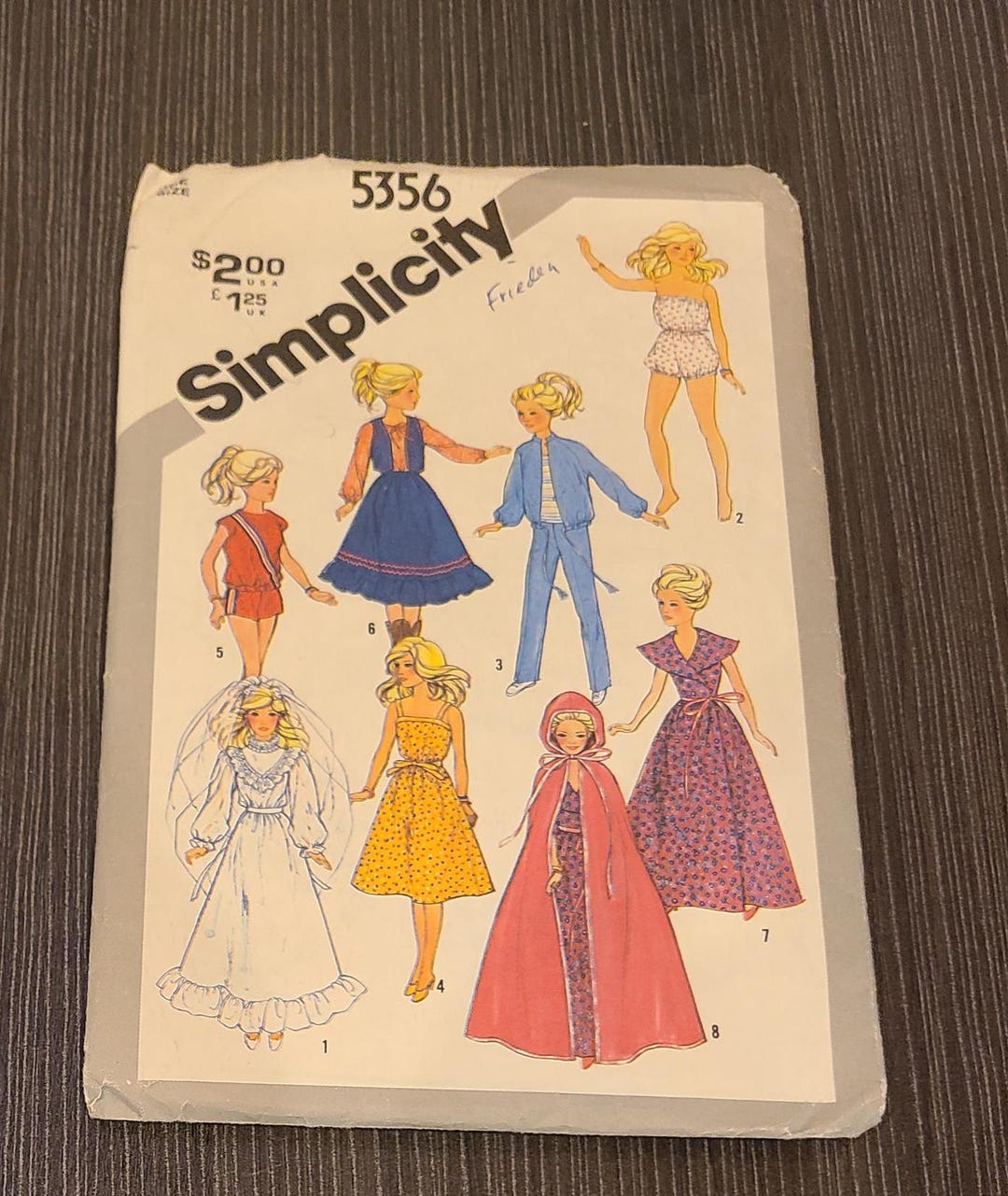 Simplicity 5356. Barbie Doll Patterns. - Etsy