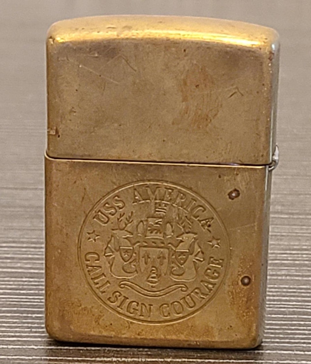 USS America Brass Zippo Lighter CV 66 - Etsy