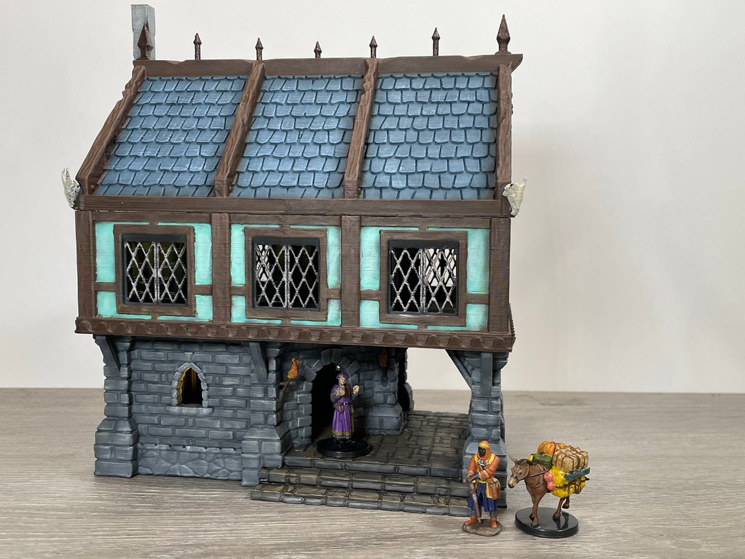 Small Merchant House Dungeons and Dragons D&D Dnd RPG terrain Tabletop ...
