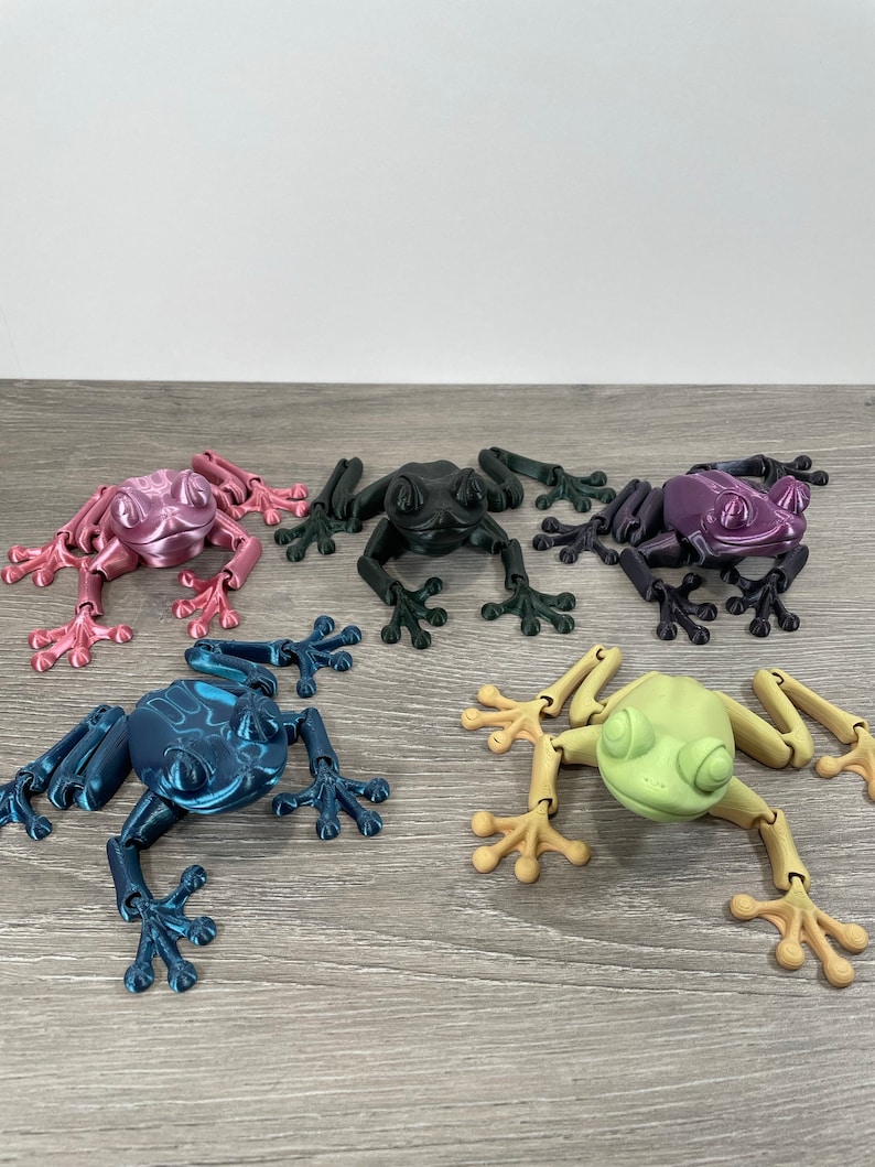 Fully Articulated 3D Printed Flexi-frog by Flexi-factory - Etsy
