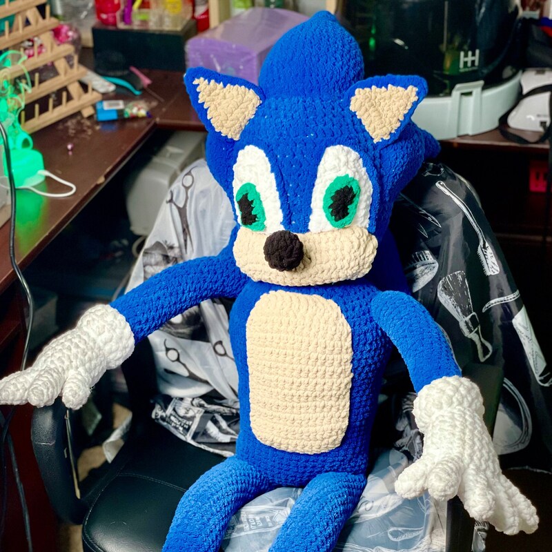 Life Size Shadow the Hedgehog Plush - Etsy