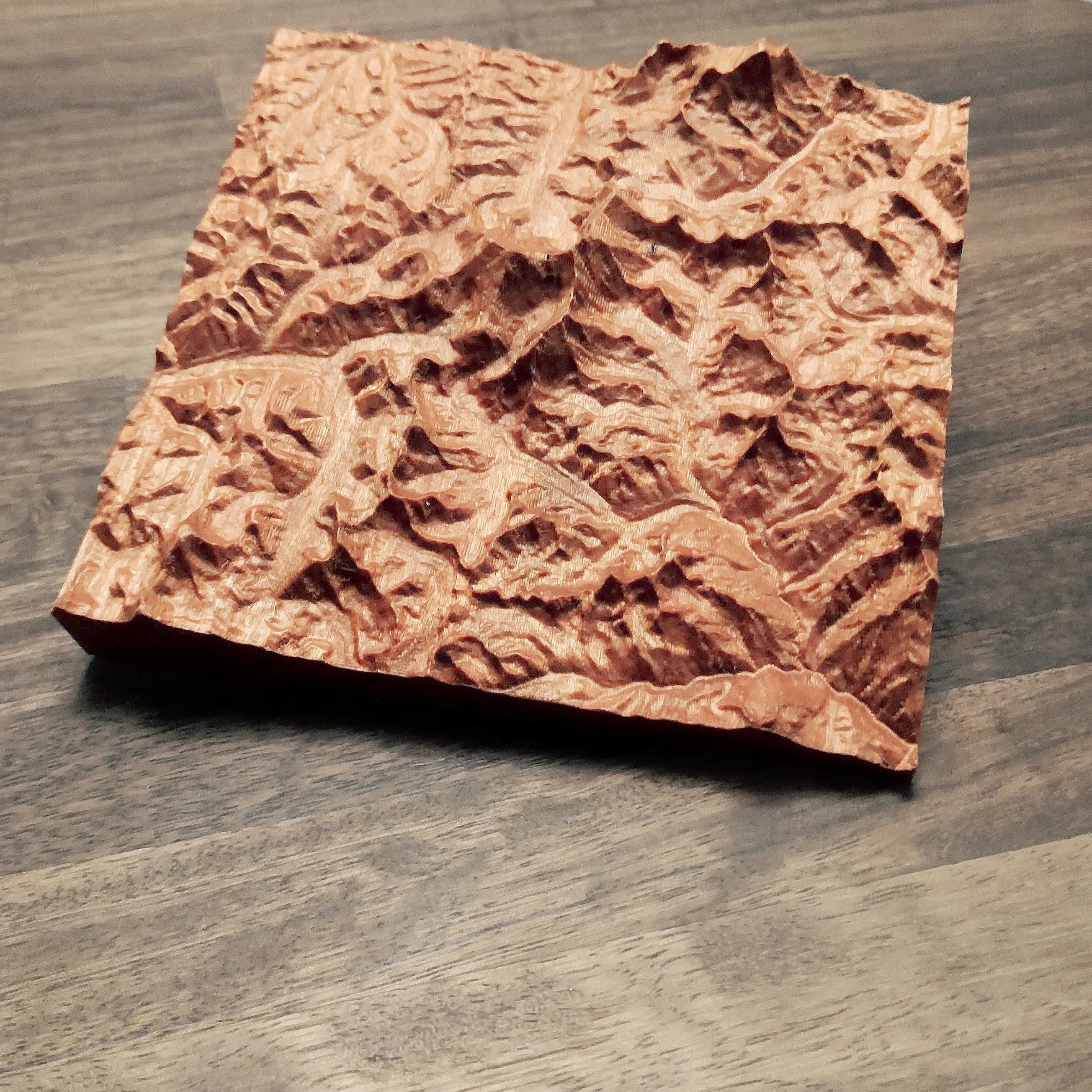3D Topography Terrain Relief Map Customisable Location - Etsy UK