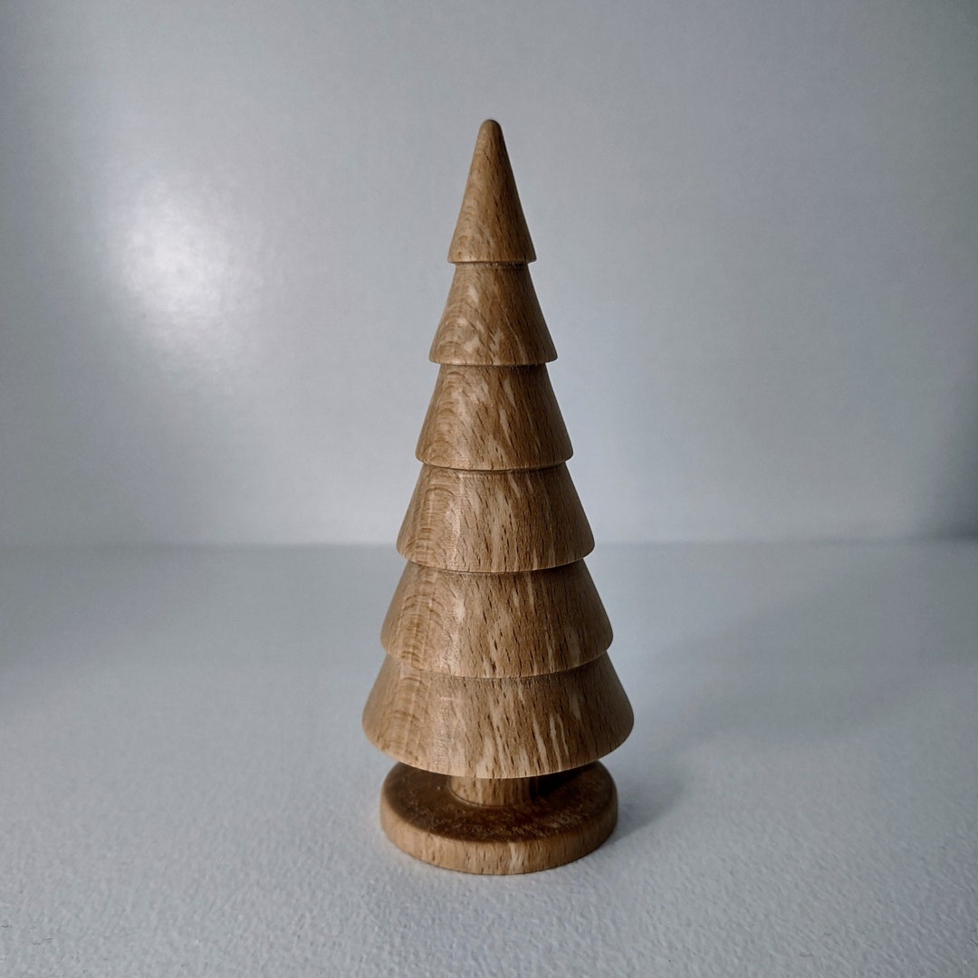 Handmade Christmas Tree Decoration Wooden Tree Ornament Christmas Decor ...