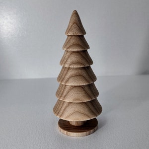 Handmade Christmas Tree Decoration Wooden Tree Ornament Christmas Decor ...