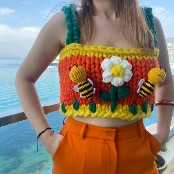 Crochet Daisy Top - Etsy