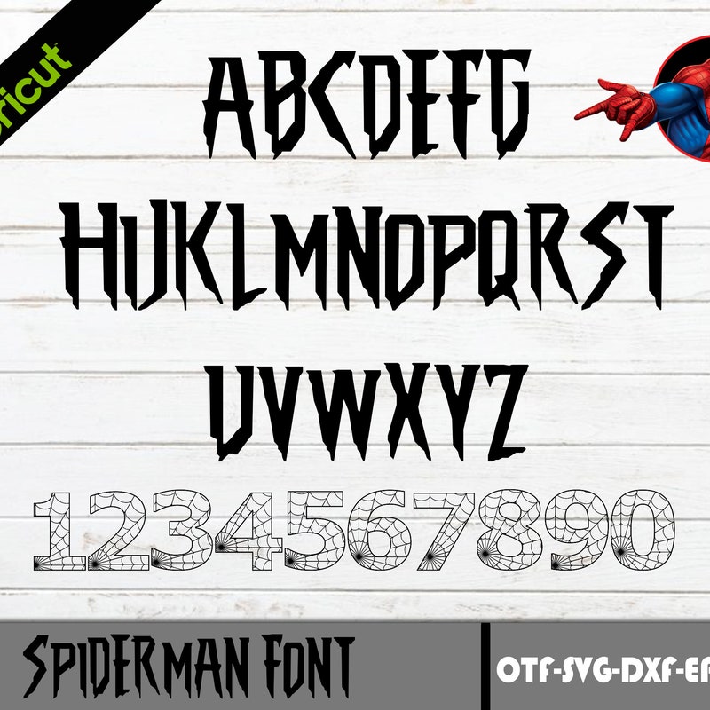 Spider man text font - Etsy.de