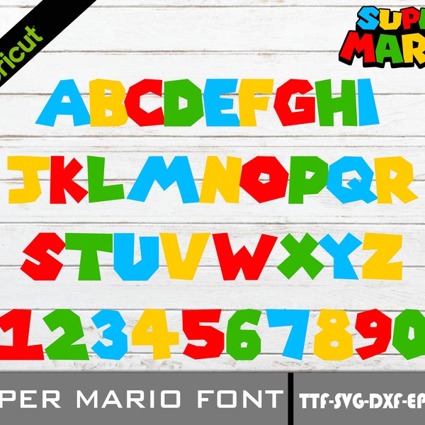 Mario Bros Numbers Svg - Etsy