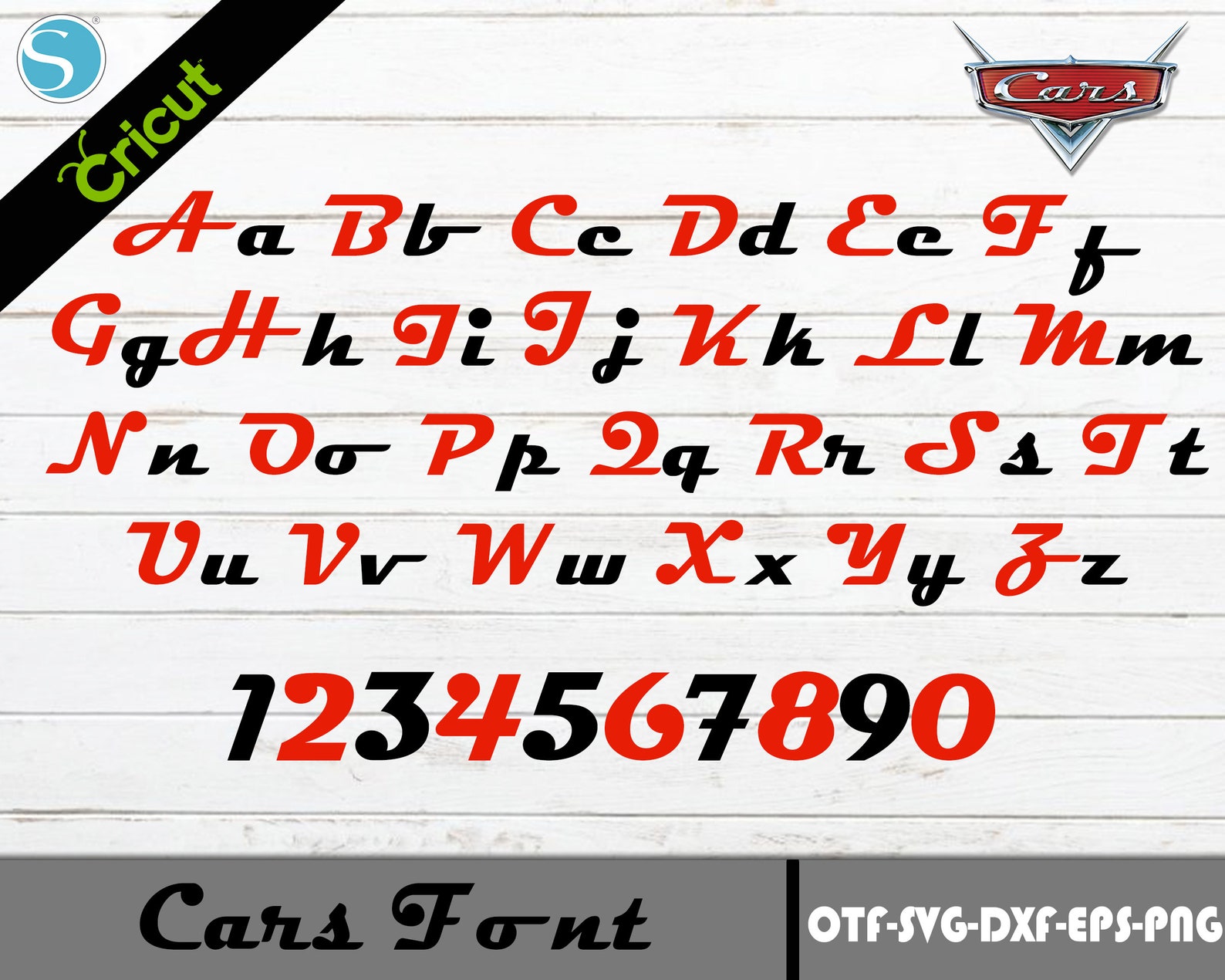 Cartoon Cars SVG | Cars Alphabet PNG | Cars TTF | Digital Download ...