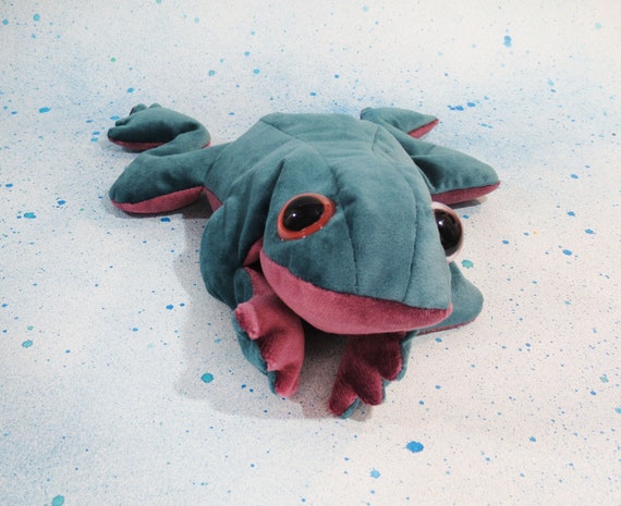 Stuffed Animals & Plushies Toys poseable forg. Plushie beanbag frog ...