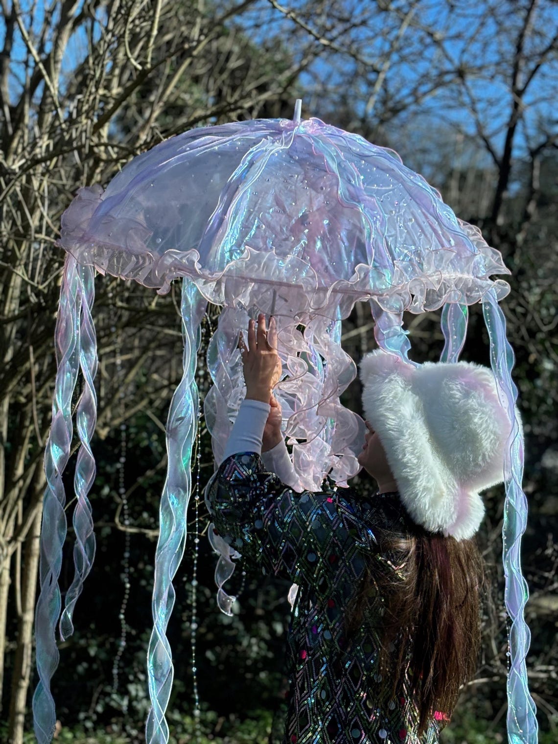 Festival Rave Jellyfish Umbrella Costume Prop - Etsy UK