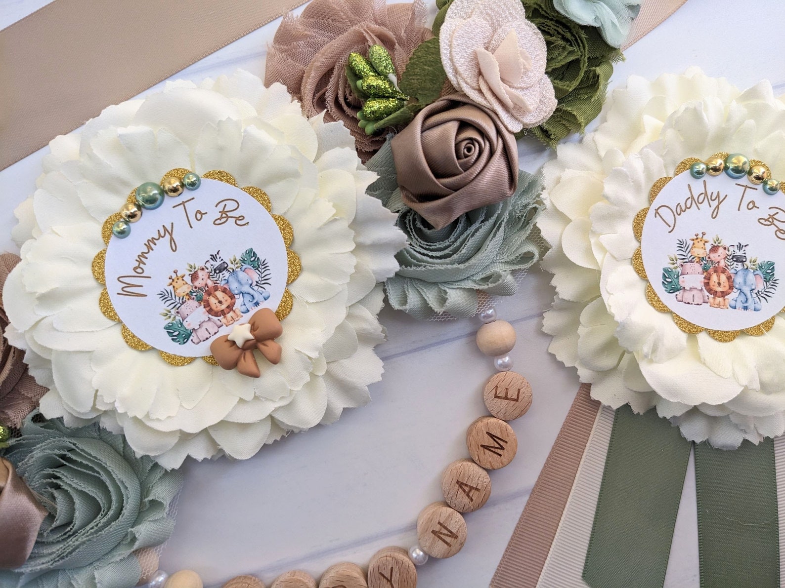 Woodland Baby Shower Mommy Belly Bump Sash Maternity Mom Sash Photo ...