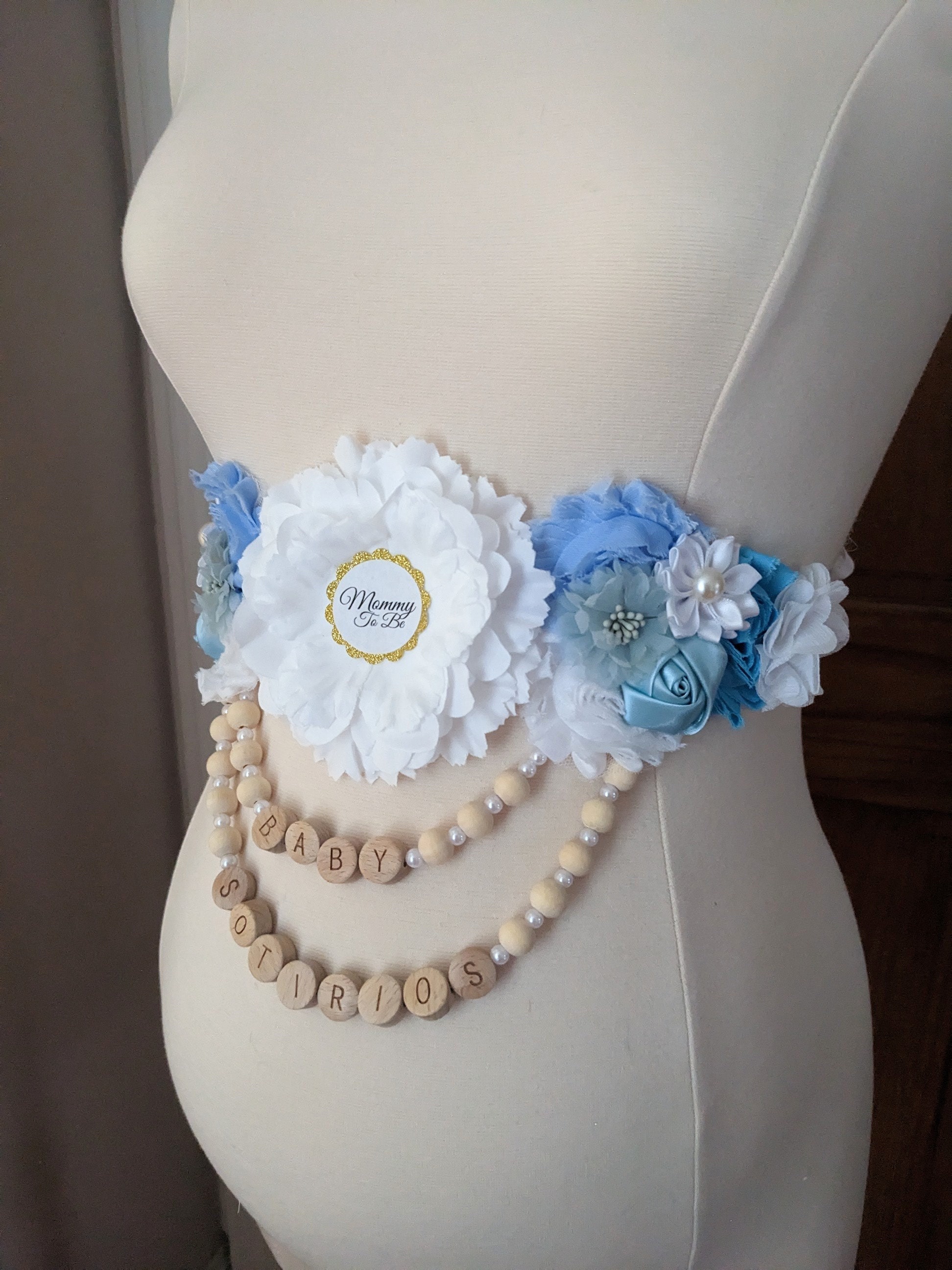 Personalized Baby Shower Belly Bump Maternity Sash for Mommy - Etsy