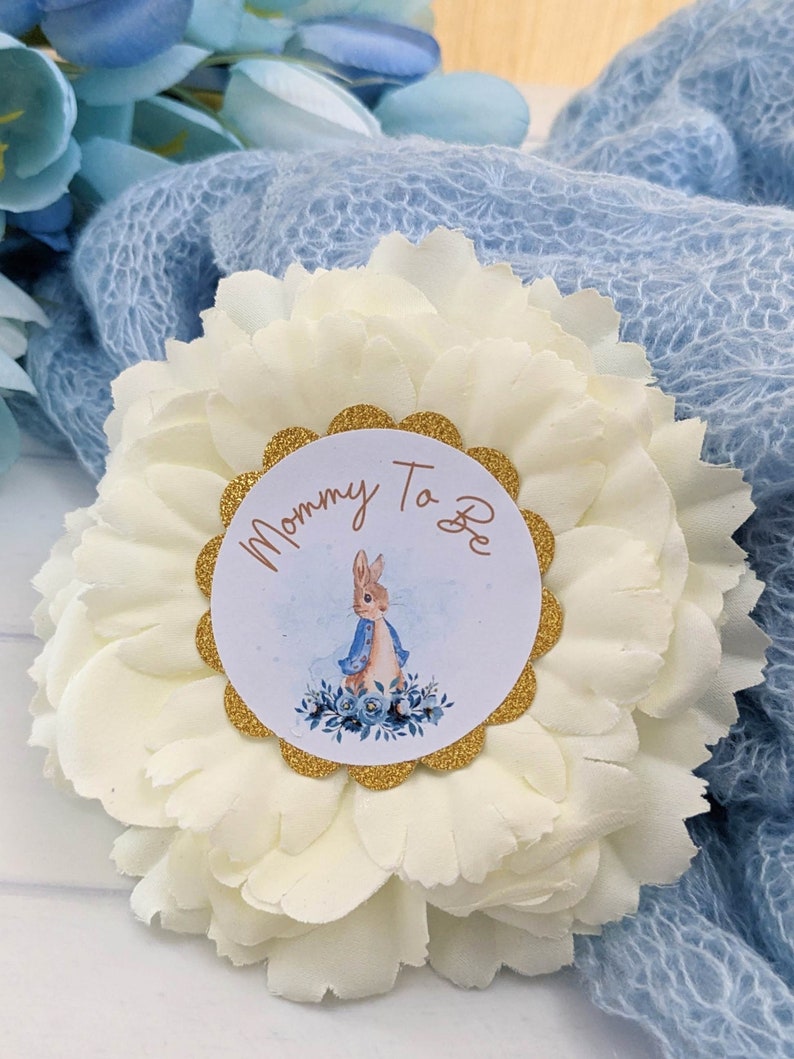 Rabbit Baby Shower Pin Keepsake Gift for Expecting Parent - Etsy