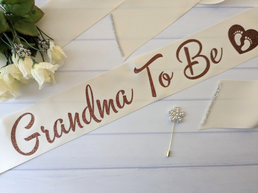 Baby Shower Sash for Grandma to Be, Granny to Be Baby Sprinkle Sash ...
