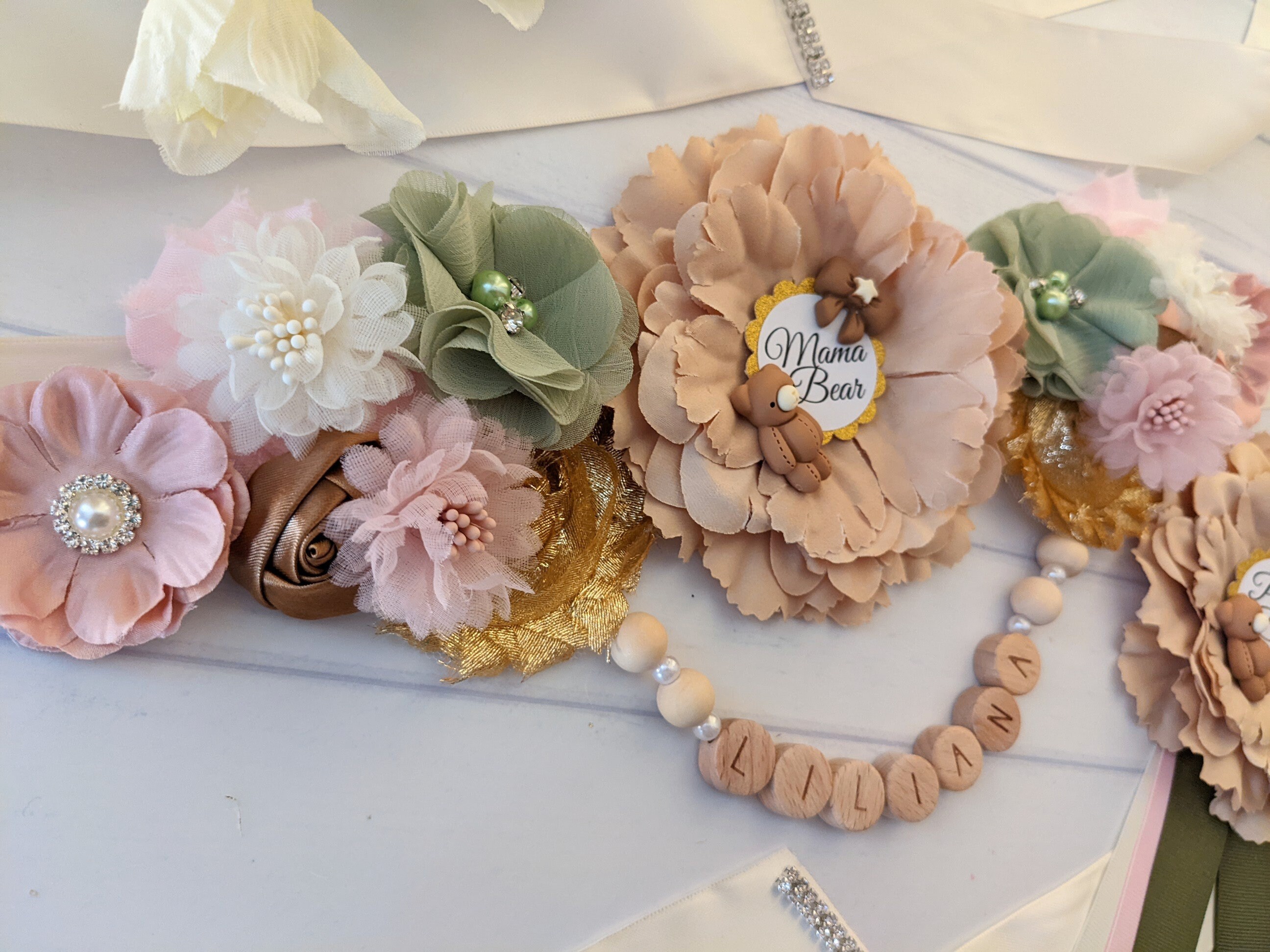 Mama Bear Sash Teddy Bear Baby Shower Mom to Be Sash - Etsy