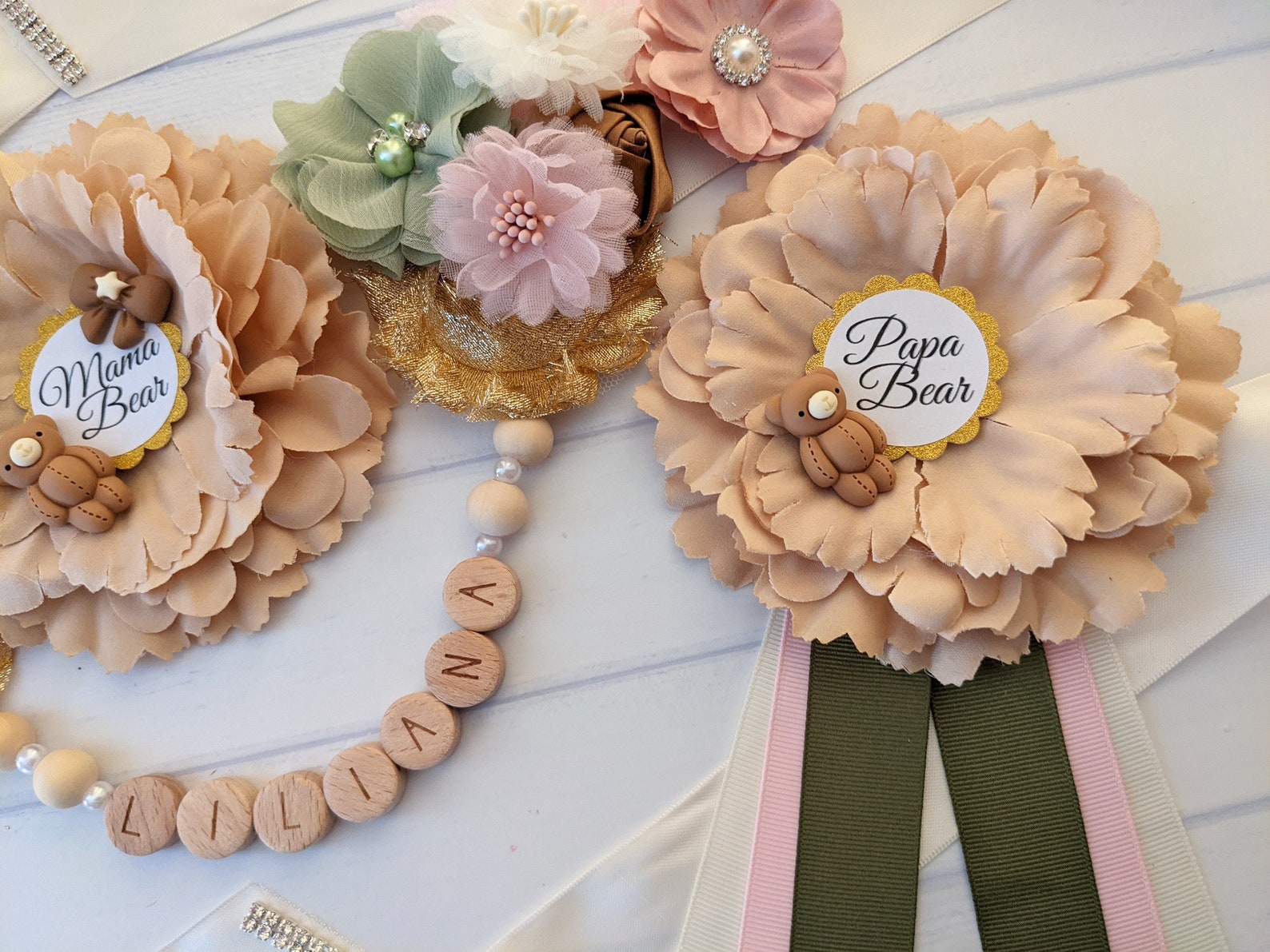 Mama Bear Sash Teddy Bear Baby Shower Mom to Be Sash - Etsy