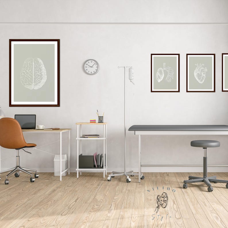 Minimalist Human Anatomy Posters Abstract Anatomy Wall Art Canvas ...