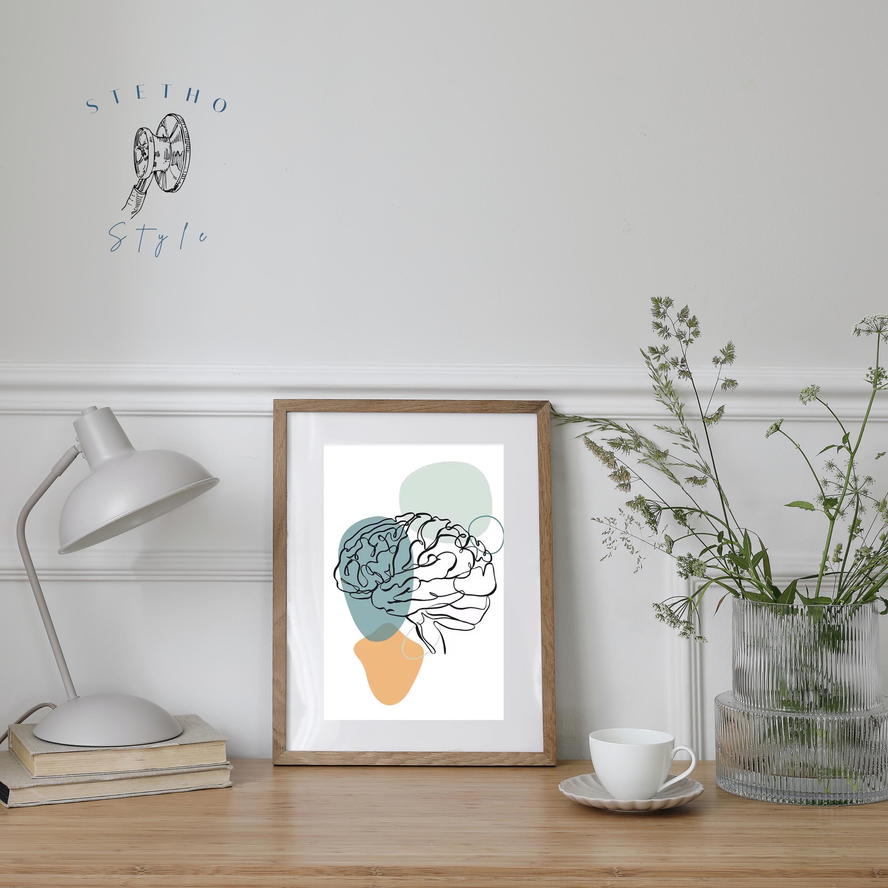 Human Anatomy Medical Wall Art Canvas Prints for Clinic Doctors Office ...