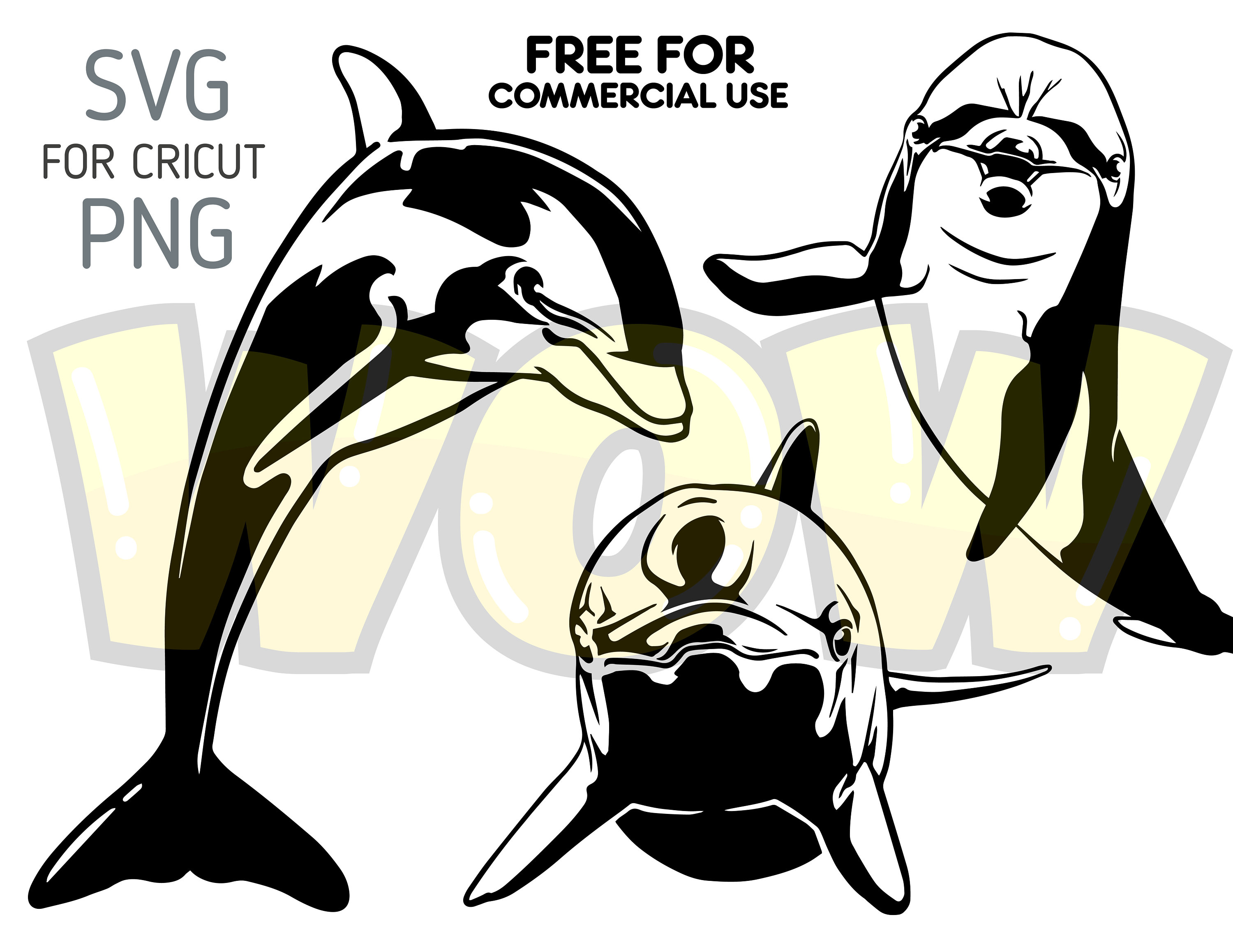 Dolphin Svg File for Cricut, Dolphin Cut File for Laser, Dolphin ...