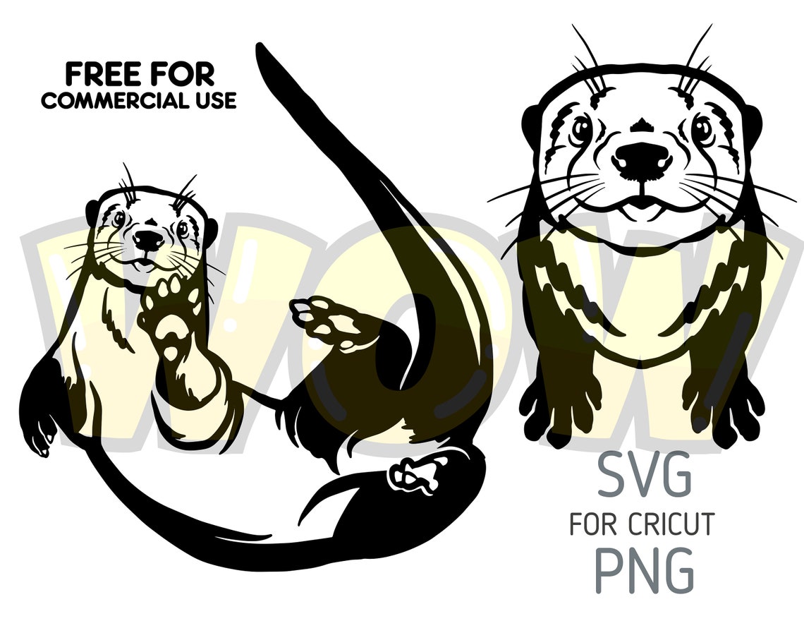Cute Otter Svg for Cricut Funny Otter Cut File Digital - Etsy