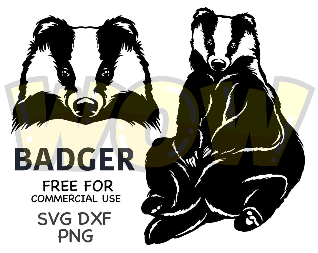 Badger Svg for Cricut. Badger Png, Dxf. Cute Badger Clipart. Funny ...