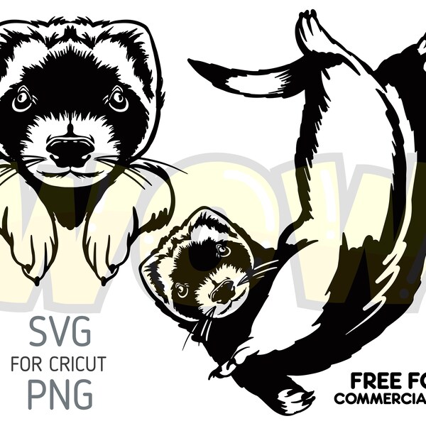Ferret Paper Cut - Etsy